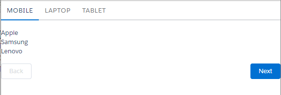 Lightning Tab With Next And Back Buttons In Lightning Component Biswajeet Samals Blog